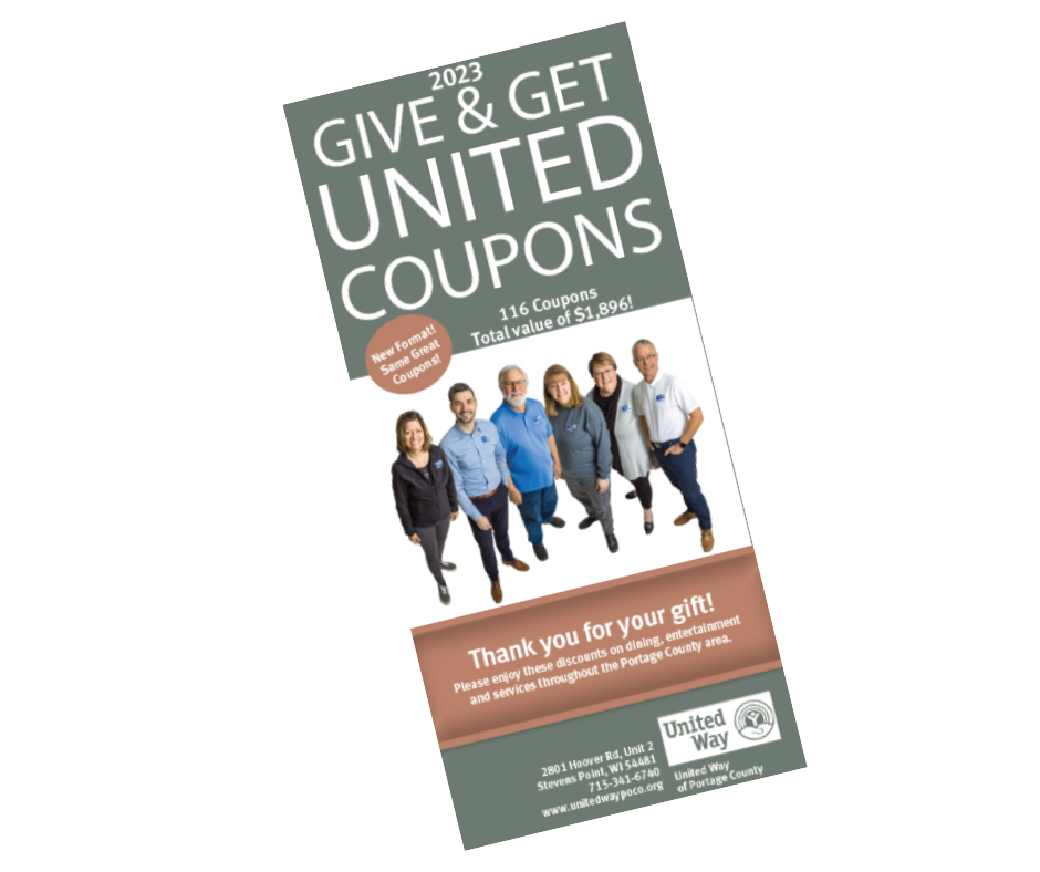 GIVE & GET UNITED Coupon Book | United Way of Portage County